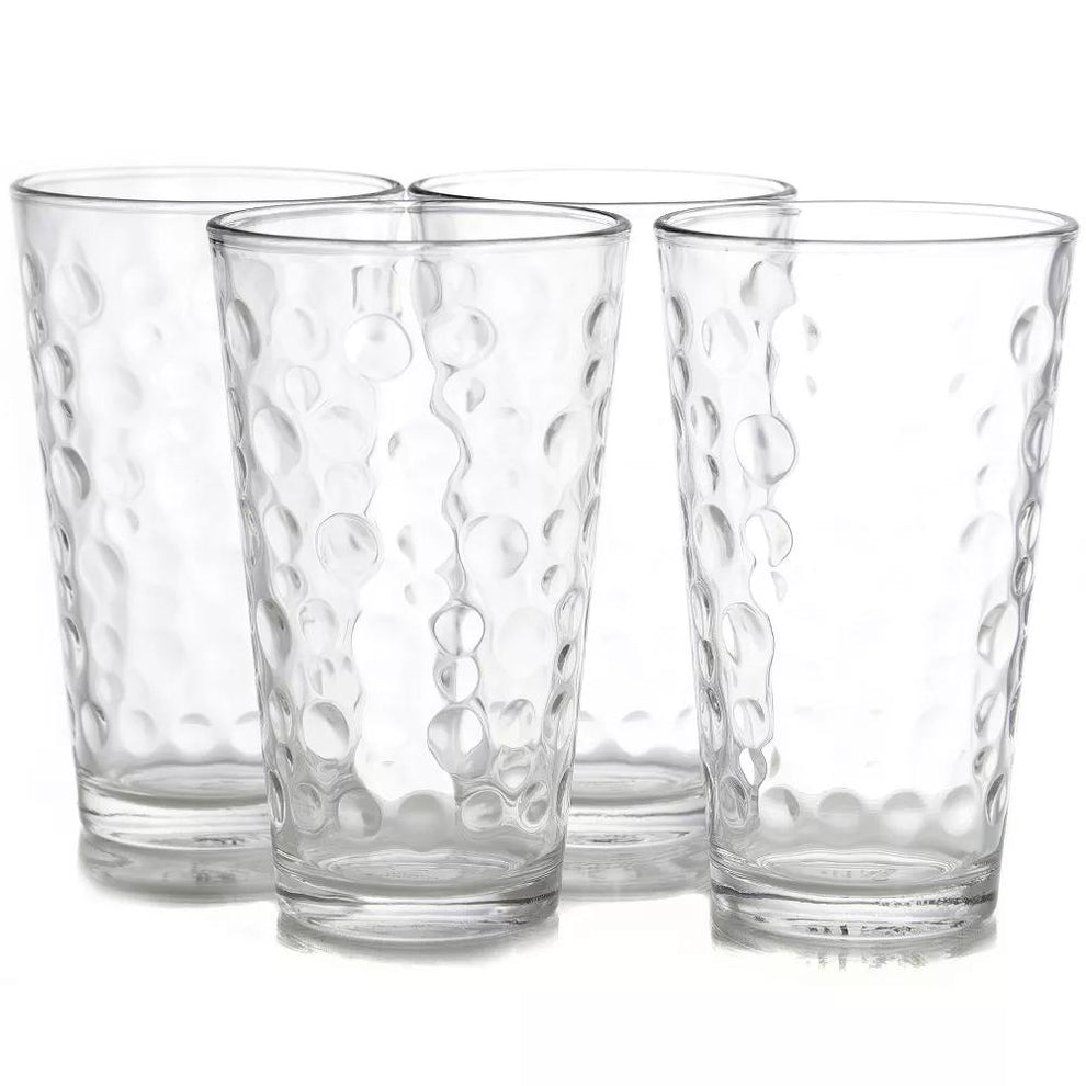 Gibson Home 16 oz. Bubble Embossed Glass Tumbler Set - 4 Pack – Bend ...